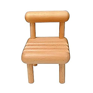 Pletmin Cute Mini Chair Phone Holder with 3 Angles Adjustable Phone Holder for Different Occasions, Card Display Wooden Stand for Desk, Assembly Required, Compatible with Cards and Smartphones(1 PACK)