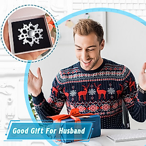 23 in 1 Snowflake Multi Tool Snowflake Stainless Steel Keychain with Storage Bag Multitool Portable Snowflake Tool Gadgets Christmas Snowflake Gifts for Men Dad Husband Boyfriend (Classic)