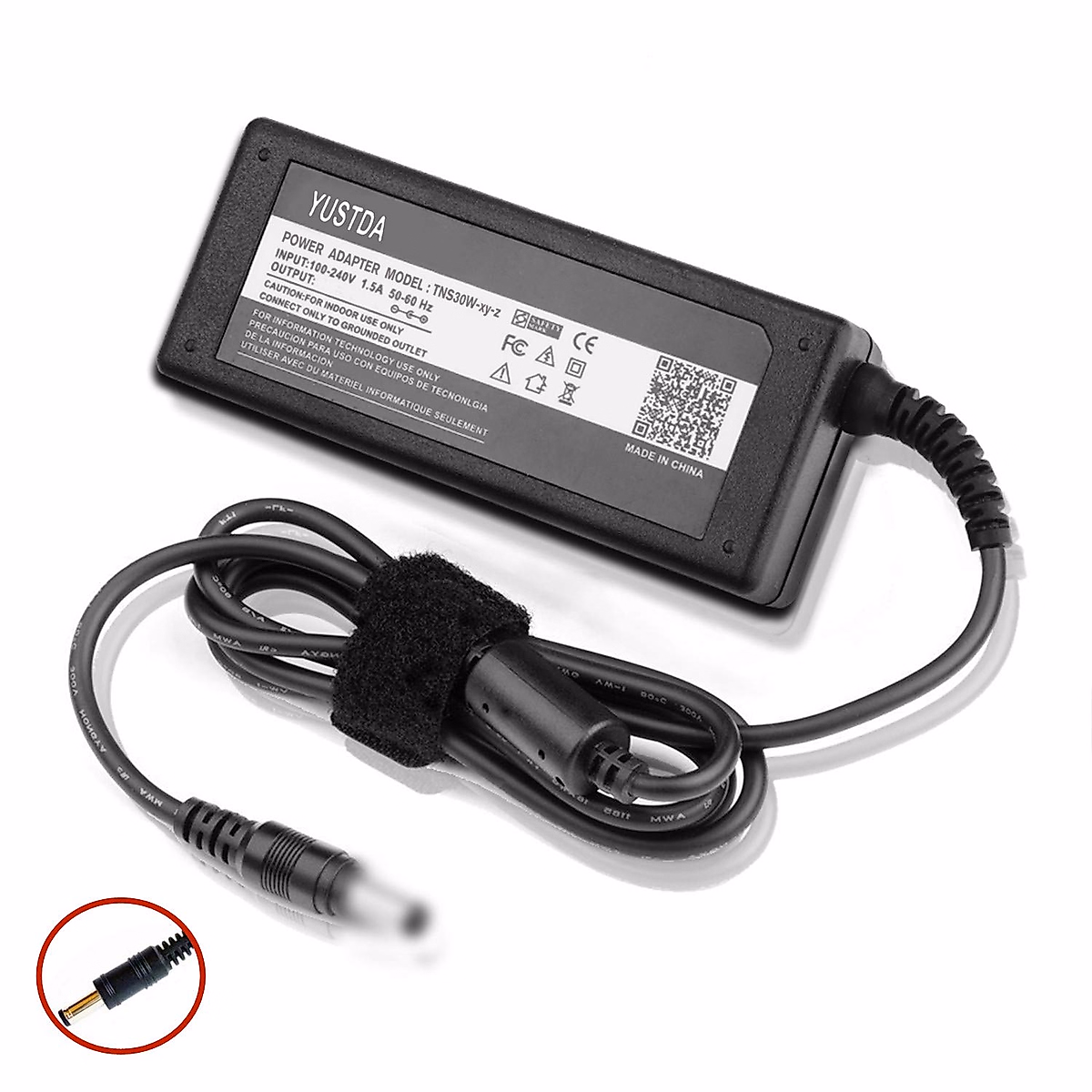 24V AC/DC Adapter Replacement for Brookstone Shiatsu F6 Full Foot Massager with Heat Model A-839 318102 K65S240300E2 24VDC Power Supply Cord Cable PS Battery Charger Mains PSU (with Barrel Plug)