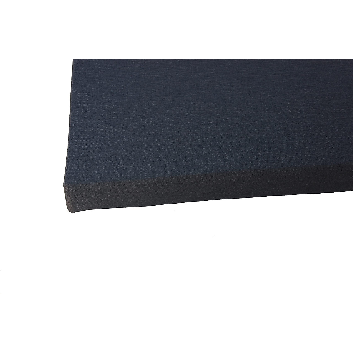 SINCERE Custom Size Bay Window Bench Pillow, Fireplace Hearth Cushion Pad, Made to Order Foam Seat Cushion, Personalized Non-Slip Bench Pad for Indoor Furniture, Sofa/Swing Cushion Replacement, Black