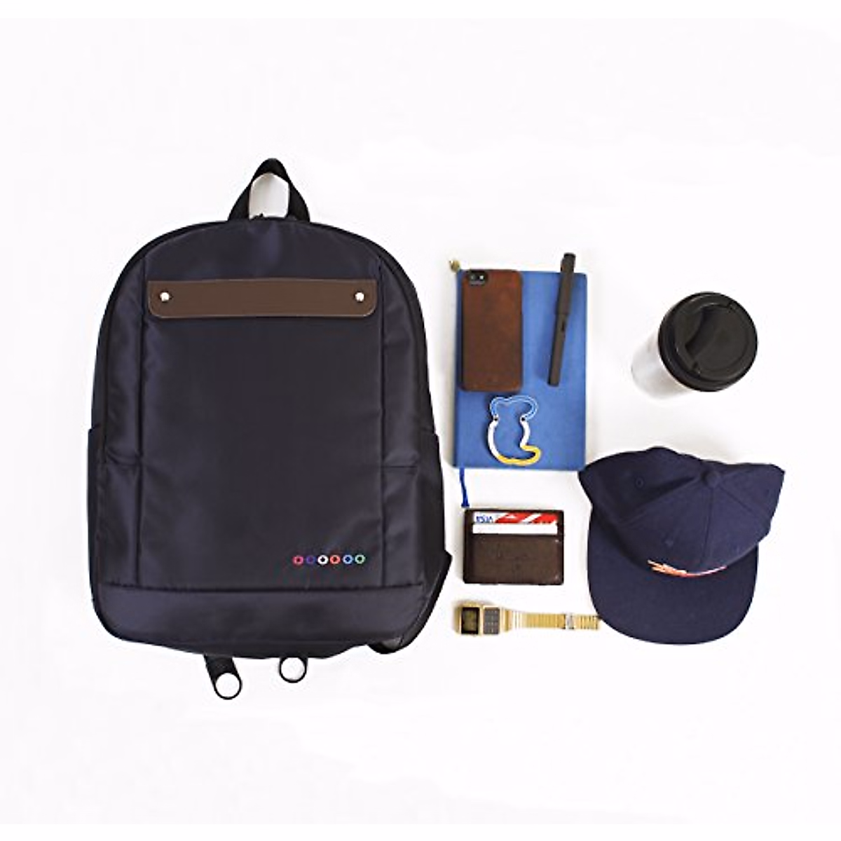 J World New York Beetle Laptop Backpack, Brown, One Size