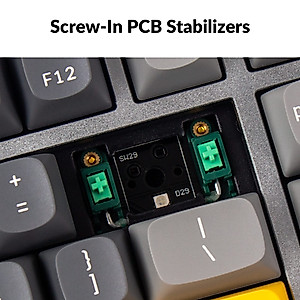 Keychron Q1 75% Layout RGB Hot-swappable Wired Custom Mechanical Keyboard, QMK/VIA Programmable Macro with Gateron G Pro Brown Switch Double Gasket Compatible with Mac Windows Linux (Grey) -Version 2