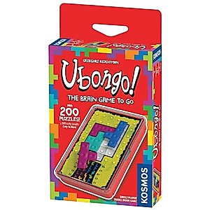 Ubongo The Brain Game to Go | Thames & Kosmos | Fast-Paced, Addictive, and Easy-to-Learn | Convenient Self Contained Carrying Case | Solo Geometric Puzzle Game | for Ages 8 and Up