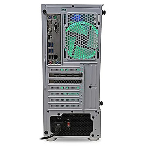 ViprTech Avalanche Gaming PC - AMD Ryzen 5 (12-LCore), AMD RX 580 8GB, 16GB DDR4 3200, 512GB NVMe SSD, 700w PSU, VR-Ready, RGB, WiFi, Prebuilt Computer Desktop Tower White