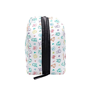 Cosmetic Bag Portable and Suitable for Travel Animal Crossing Pattern Makeup bag with Zipper Pencil Bag Pouch Wallet