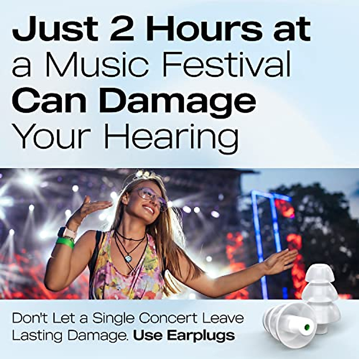 LiveMus!c HearSafe Ear Plugs - High Fidelity Earplugs for Musician, Concert, Drummer, DJ & Clubbing - Reusable, Comfortable - Noise Protection, Cancelling (Standard Size)