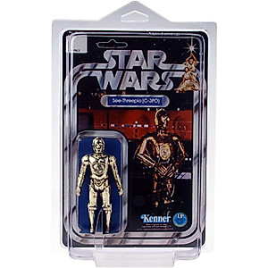 Protech STAR1 Star Case Storage / Display for Vintage and Modern Standard Style Star Wars Carded Figure, 6" W x 9" H x 2" D, 10-Pack