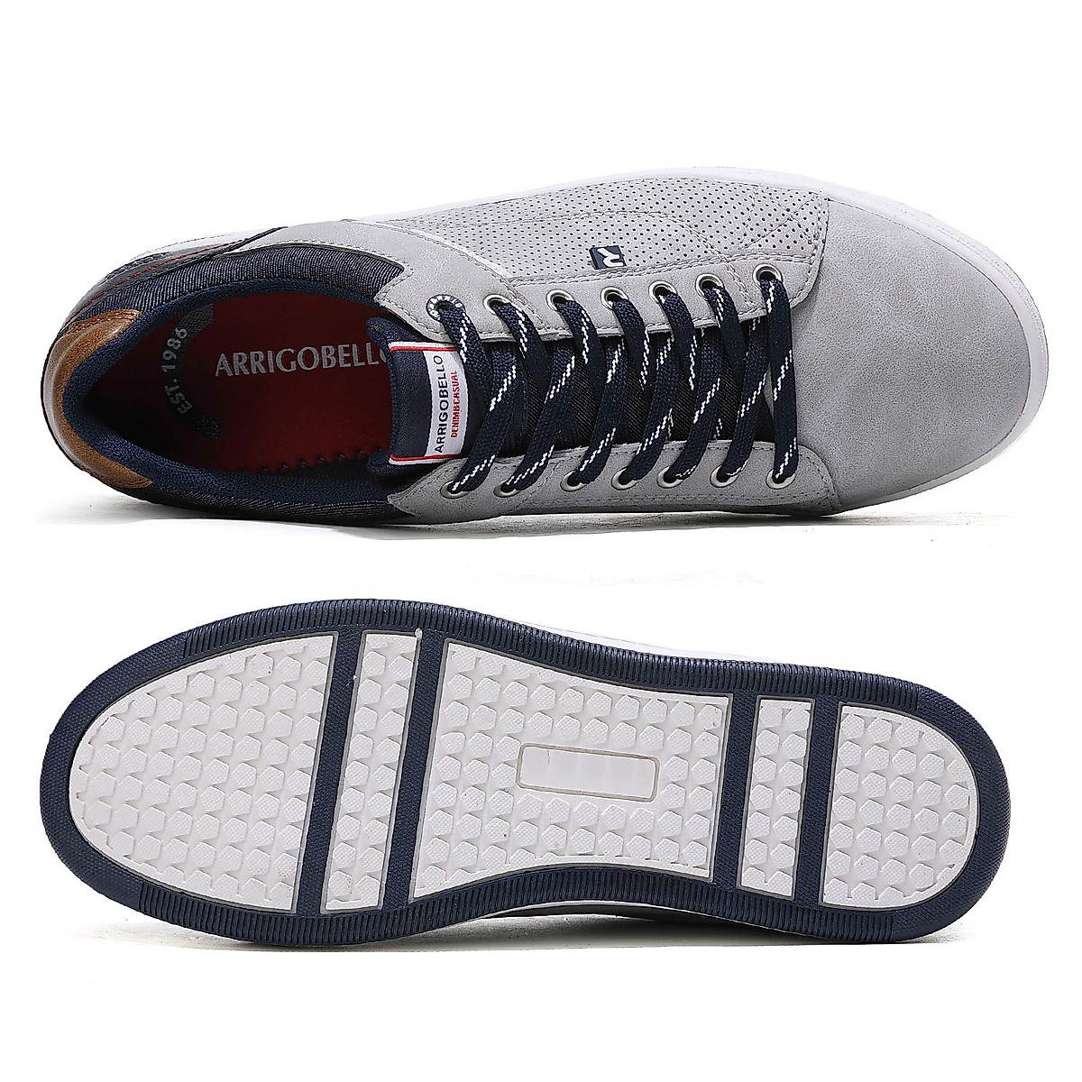 AX BOXING Mens Casual Shoes Fashion Sneakers Breathable Comfort Walking Shoes for Male(Aa Gray, Numeric_9)