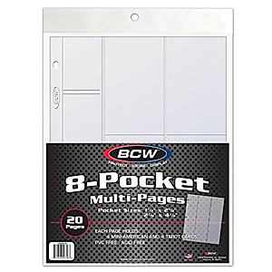 BCW Pro 8-Pocket - Multiple Size Pockets - (20 Ct. Pack) - For Star Wars Armada