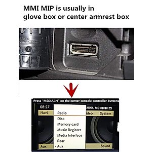 Car Audio Charging Adapter Cord Compatible with Apple iPhone 14 13 12 11 Xs Max XR X 8 7 6 for Audi A3/A4/A5/A6/A8/S4/S6/S8/TT, AMI MMI MDI Aux Interface Dongle for VW Tiguan CC Magotan