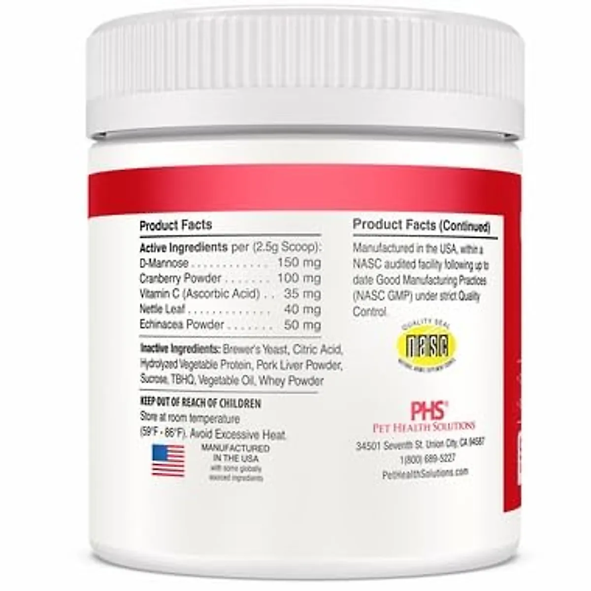 Cranberry D Mannose MAX- Dog Urinary Tract (UT) Health, Bladder and Kidney Support Supplement - UTI Bladder Control for Dogs-Granules (90 Doses)
