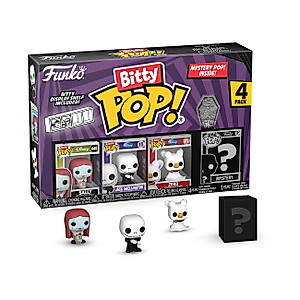 Funko Bitty Pop! The Nightmare Before Christmas Mini Collectible Toys 4-Pack - Sally, Jack Skellington, Zero & Mystery Chase Figure (Styles May Vary)