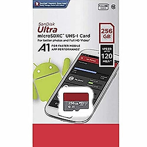 Ultra microSDXC UHS-I 256GB 100MB/s C10 U1 Full HD Memory Card Compatible with Nintendo Switch Neon Video Game Bundle with (1) Everything But Stromboli Memory Card Reader