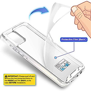 E-Began Case for Motorola Moto E6, Full-Body Protective Rugged Matte Bumper Cover with Built-in Screen Protector, Marble Design, Shockproof Impact Durable Phone Case (2019 Release) -Fantasy