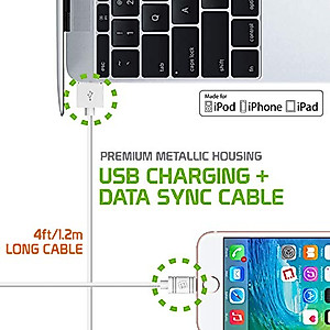 Cellet Lightning Cable, iPhone Charger Cord (Apple MFI Certified) Compatible for iPhone 14 Pro Max Plus 13 12 11 Xr, Xs X, SE, 8 7 6S 6 5 and iPad Pro Air Mini, iPod and All