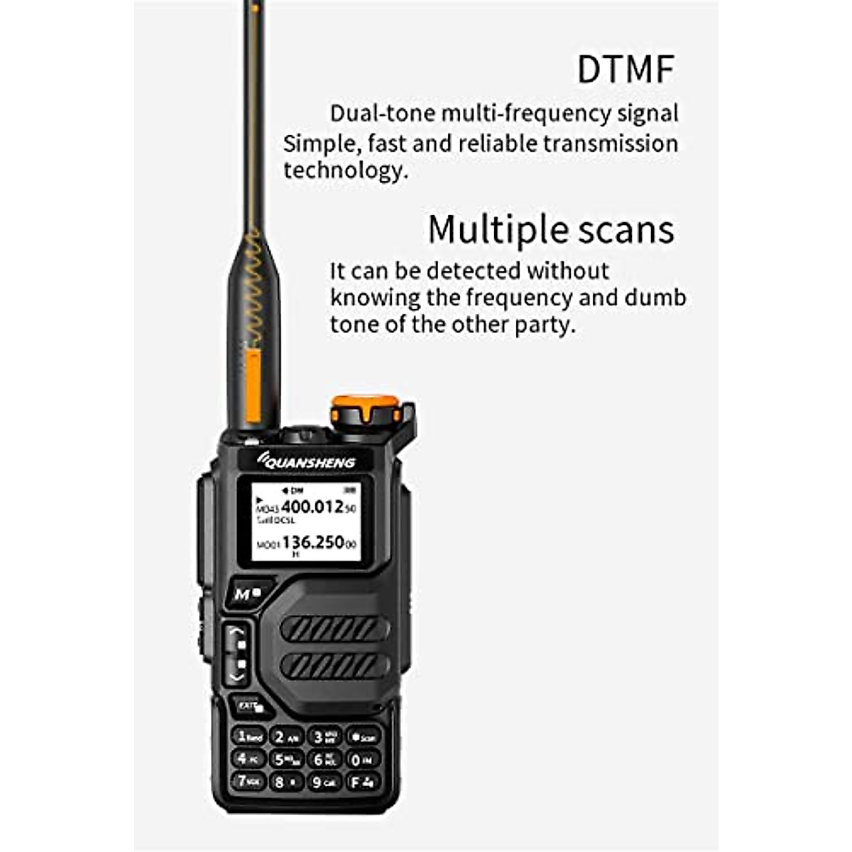 UV-K5 Dual Band Radio 5 Watt Output Portable Two-Way Radio with NOAA Weather Alert Walkie Talki FM (1pc)