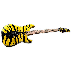 ESP LTD George Lynch GL-200MT Electric Guitar, Yellow with Tiger Graphic