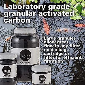 Kolar Labs Crystal Cal Activated Carbon – Large Jar, Activated Charcoal for Aquariums and Fish Tanks