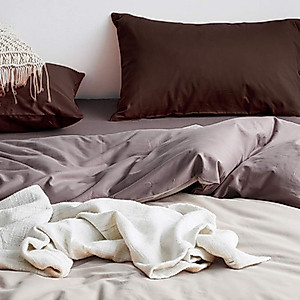 Hadi Bedding Company Standard Size Pillowcases 20 x 26 Inches - Set of 2 Chocolate 1000 Thread Count Soft Brushed Egyptian Cotton Envelope Closure - Bed Pillow Cases