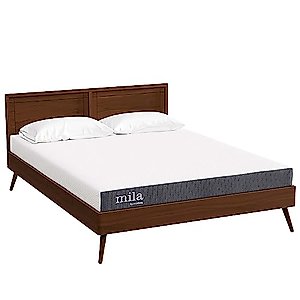Modway Mila 6” Queen Mattress - Firm 6 Inch Queen Mattress - 10-Year Warranty, White