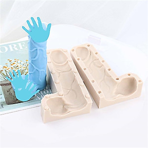 TOPYS Human Organ Body Silicone Resin Mold, Penis Candle Mold, Funny Arts Crafts Shape Figure 3D Mould, Naked Clay Soap Mould for Resin Plaster (S)