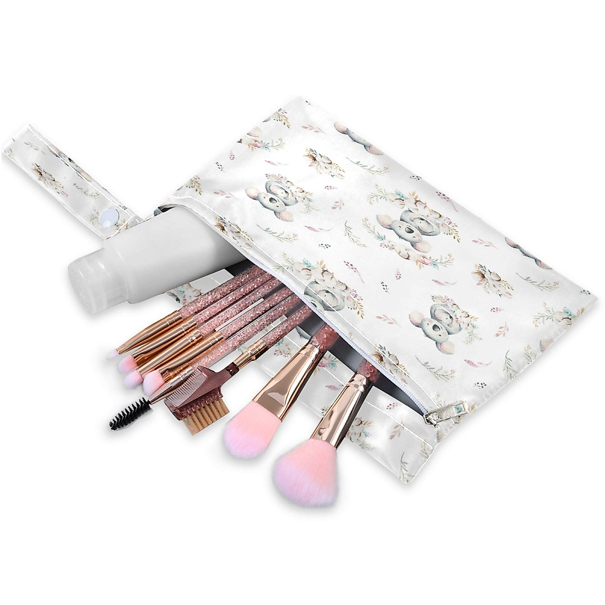 Blueangle Little Baby and Mom Koala Wet Dry Bag for Cloth Diaper, Swimsuit & Travel - Water Resistant Wet Bags - Perfect for Wet Clothes, Toiletries, Beach, 2 Pack