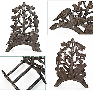 Sungmor Heavy Duty Cast Iron Hose Holder,Garden & Yard Decorative Birds Wall Mounted Hose Butler,Water Pipe Holds,Rack,Hanger,Antique Wall Decorations