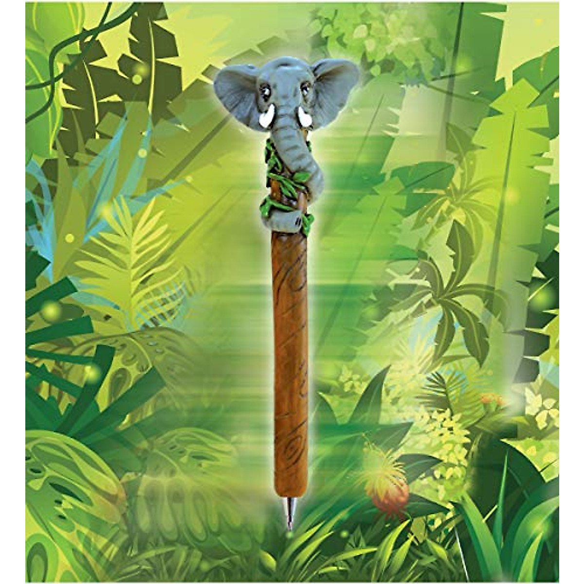 Planet Pens Bundle of Cute Giraffe, Elephant, Panda, & Sloth Novelty Pens - Ballpoint Pens Colorful Zoo Animals Writing Pens Instrument For School & Office - 4 Pack