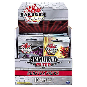 Bakugan Pro, Armored Elite Booster Pack with 10 Collectible Trading Cards, for Ages 6 and Up