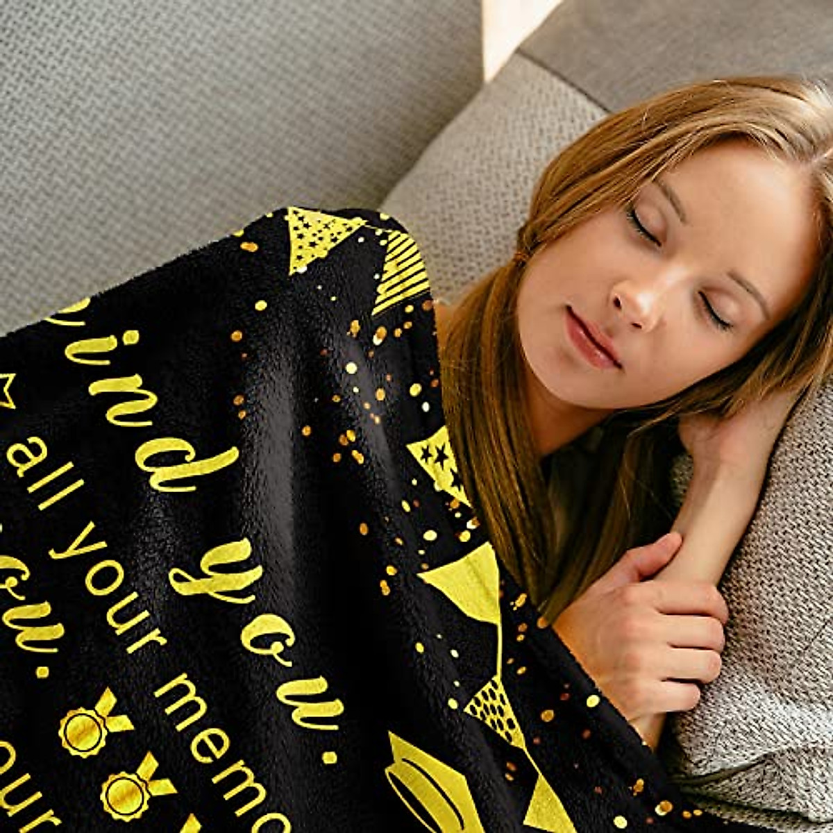 Gifts for Graduation Blanket 2023 Graduation Day Blanket Gifts Graduation Class of 2023 with Senior School College Custom Graduation Gifts Blanket Gifts for Women Men Friends Daughter Son 50x60 Inch