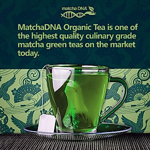 Matcha Teabags MatchaDNA Certified Organic Matcha Green Tea by MATCHA DNA - 100 Teabags