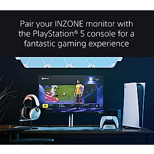 Sony 27” INZONE M9 4K HDR 144Hz Gaming Monitor & INZONE H9 Wireless Noise Canceling Gaming Headset, Over-Ear Headphones with 360 Spatial Sound, WH-G900N