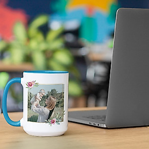 First Mothers Day Gifts, Personalized Happy 1st Mothers Day Coffee Mug w/Photo & Name, 11 or 15 Oz, 10 Colors Options, Custom Mom Mug, New Mom Gifts for Women - D1