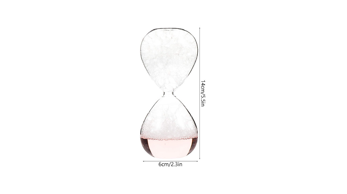 Pink Liquid Motion Hourglass Timer - Unique Home Gift