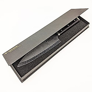 Kyocera Premier Elite Ceramic Chef's Knife with Triple-Riveted Handle, 7", Black