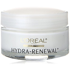 L'Oreal Paris Skincare Hydra-Renewal Face Moisturizer with Pro-Vitamin B5 for Dry Sensitive Skin, All-Day Hydration, 1.7 Oz