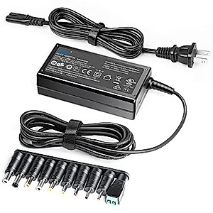 KFD Universal Power Supply Adapter 24V 2.7A (2.5A,2A,1.5A,1A) 65W 5.5X2.1mm, 10 Tips 6.5x3.0mm/6.5x4.4mm/5.5x3.0mm/5.5x2.5mm/4.8x1.7mm/4.0x1.7mm/3.5x1.35mm/3.0x1.0mm/2.5x0.7mm/LED Terminal Connector