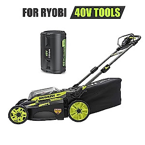 JYJZPB 6.0Ah 40V Battery for Ryobi 40V Battery Replacement OP4040 OP4026 OP4030 OP4050 OP4060A Compatible for Ryobi 40 Volt Cordless Tool Lithium ion Battery Packs