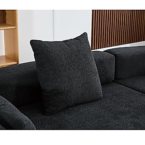Guo Baitur Oversized Couch – Curved Sofa Bed for Living Room, Boucle Fabric, Unique Design