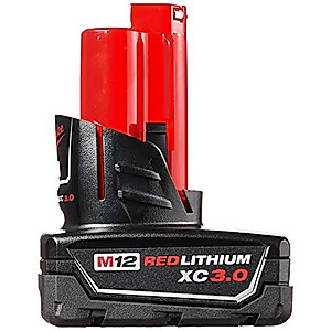 Milwaukee 48-11-2412 Twin Pack of 3.0 Amp Hour Extended Capacity 12V Lithium Ion Batteries