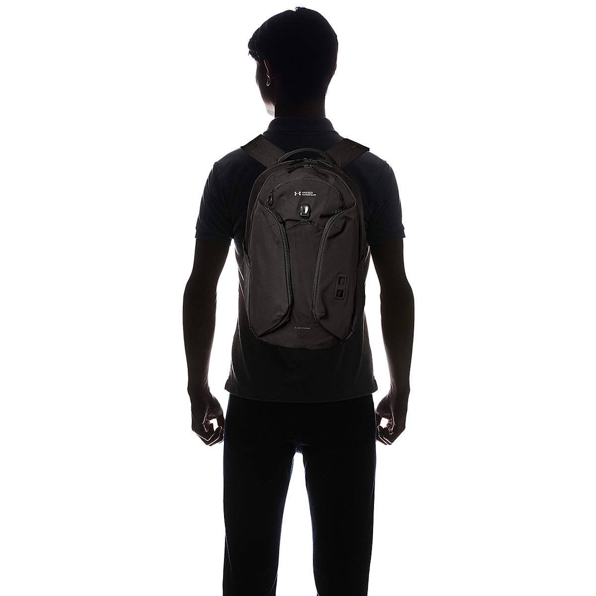 Under Armour Men's Contender 2.0 Backpack , Black (002)/Pitch Gray , One Size Fits All