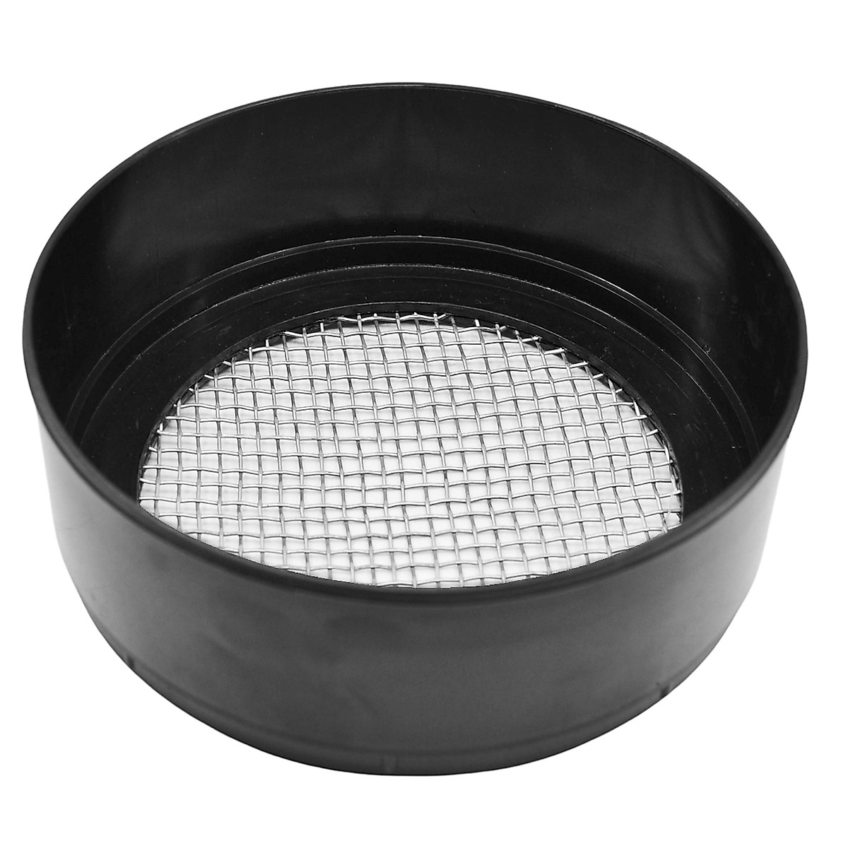 EISCO 6 Piece Stackable Assorted Mesh Sieve Set, 7 Inch - Plastic - Includes #5, 10, 60, and #230 Plus Bottom Pan and Cover