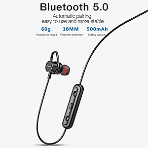 pstuiky Bluetooth5.0 Neckband Headphones HD Stereo Clear Sound Sporty and Ergonomic Neck Hanging Design 2023