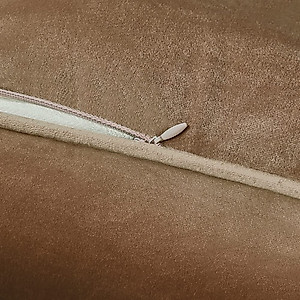 ECOGEOUS Decorative Pillows for Bed,Decor Pillow for Livingroom, Decorative Pillow for Couch,18"x18" in Chocolate Brown,Pack of 2