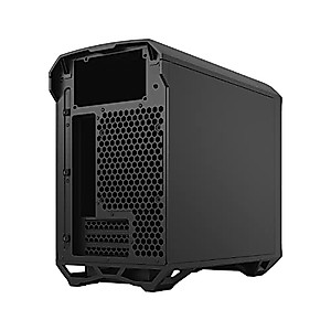 Fractal Design Torrent Nano Black - Solid Side Panel - Open Grille for Maximum air Intake - 180mm PWM Fan Included - Type C - mITX Airflow Mini Tower PC Gaming Case