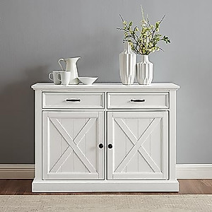 Crosley Furniture Clifton Sideboard, Distressed White