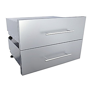 SUNSTONE DE-MD30 Designer Series Raised Style Height Single Drawer, 30" x 10", Stainless Steel
