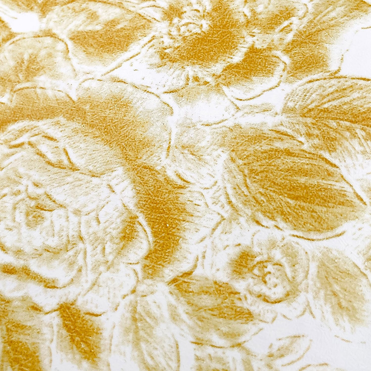 LovingWay 14.7 feet Wallpaper Roll Vintage Shelf Liner Self-Adhesive 17.7x177 Inch Drawer Covering PVC Paper Upgrade Old Furnitures Looking Yellow Damask