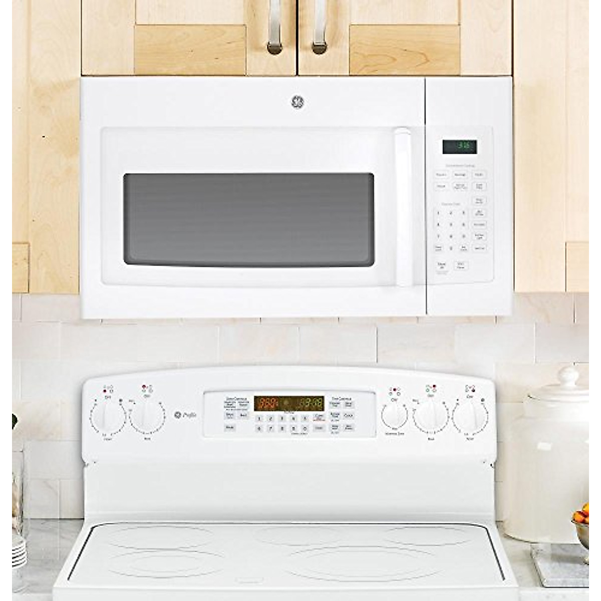 GE JVM3160DFWW 1.6 Cu. Ft. Over-the-Range Microwave Oven