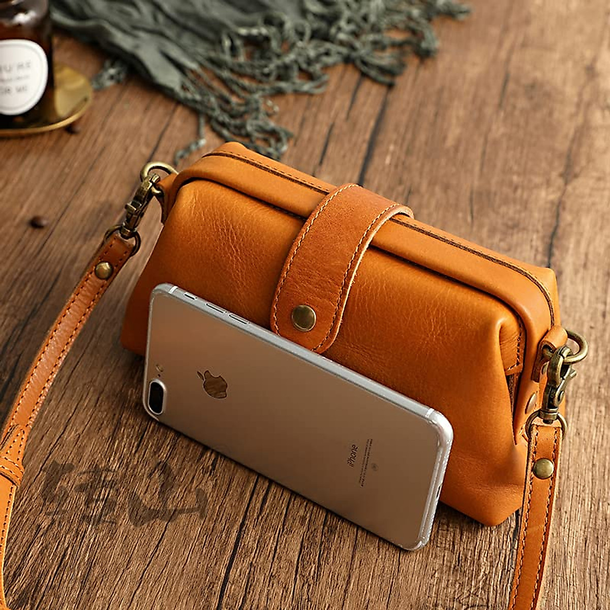 Kemstone Real Leather Small Crossbody Shoulder Bag for Women,Cellphone Bags Card Holder Wallet Purse and Handbags